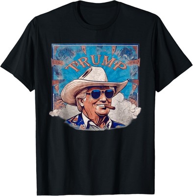 Funny Vintage Western Trump Cowboy - Trump Daddy T-Shirt | eBay