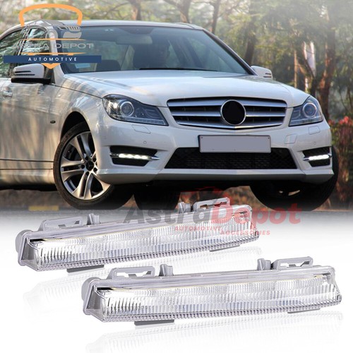 LED Daytime Running Fog Lights For Mercedes 2007-2014 W204 C250 C300 ...