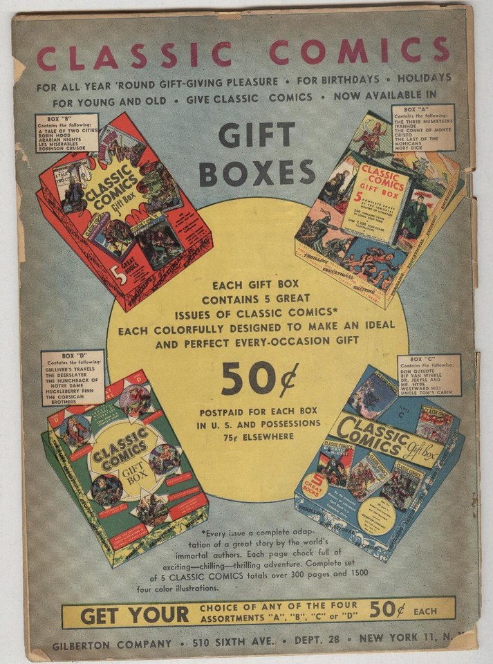 Classic Comics #24 September 1945 FR/G Connecticut Yankee 1st print | eBay