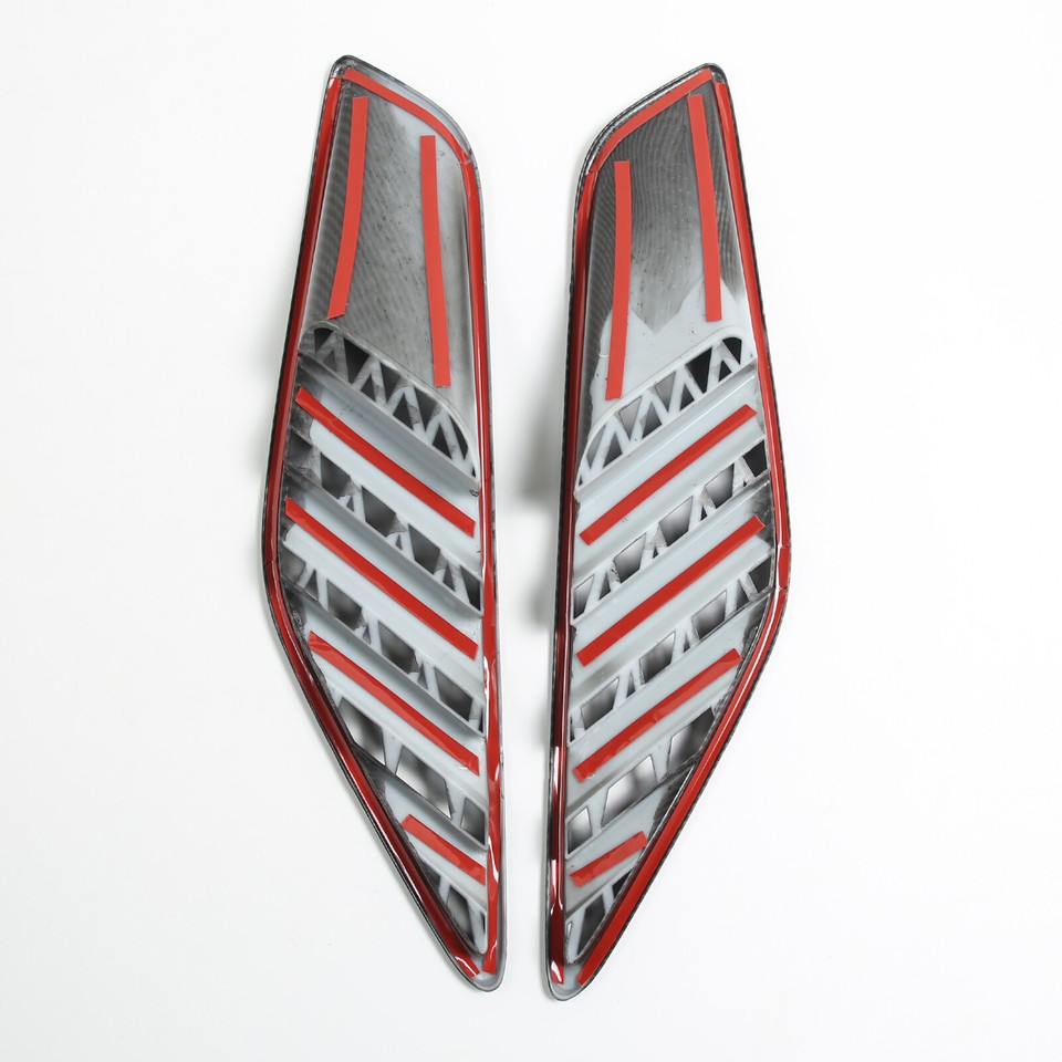 ABS Rear Side Fender Air Vent Trim Frame For Corvette C7 14-19 Carbon ...