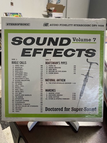 Sound Effects Volume 7 1964 Audio Fidelity Stereodisc Vinyl LP Sealed ...