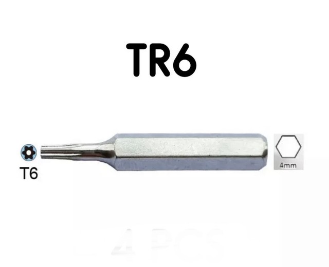 10PC T6 Torx TR6 T6H Security Screwdriver Bit Open For Apple Mac mini ...