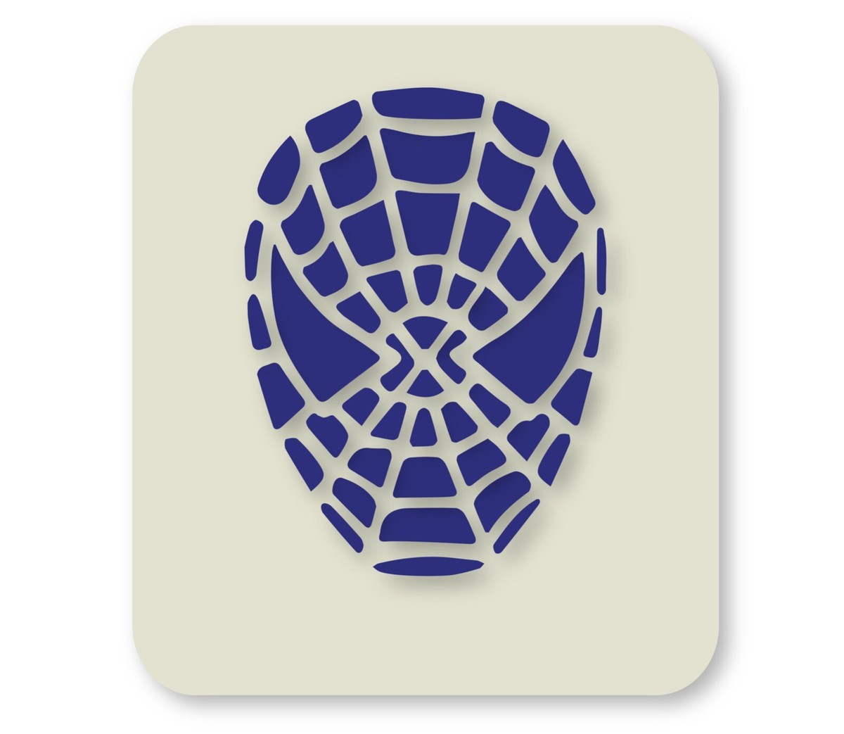 Spiderman Face Stencil