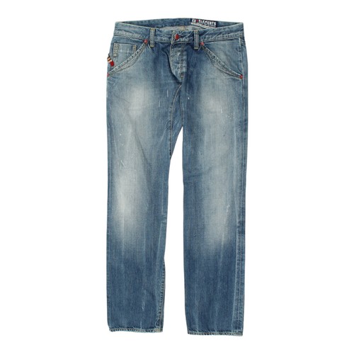 Zu Elements Mens Blue Low Rise Distressed Jeans | Vintage Designer Denim VTG | eBay UK