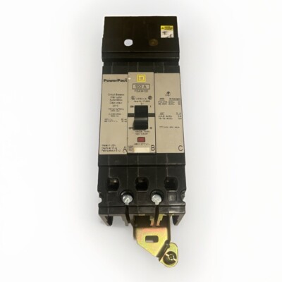 Square D PowerPact 100A FGA34100 I-Line Circuit Breaker 3P 3PH | eBay
