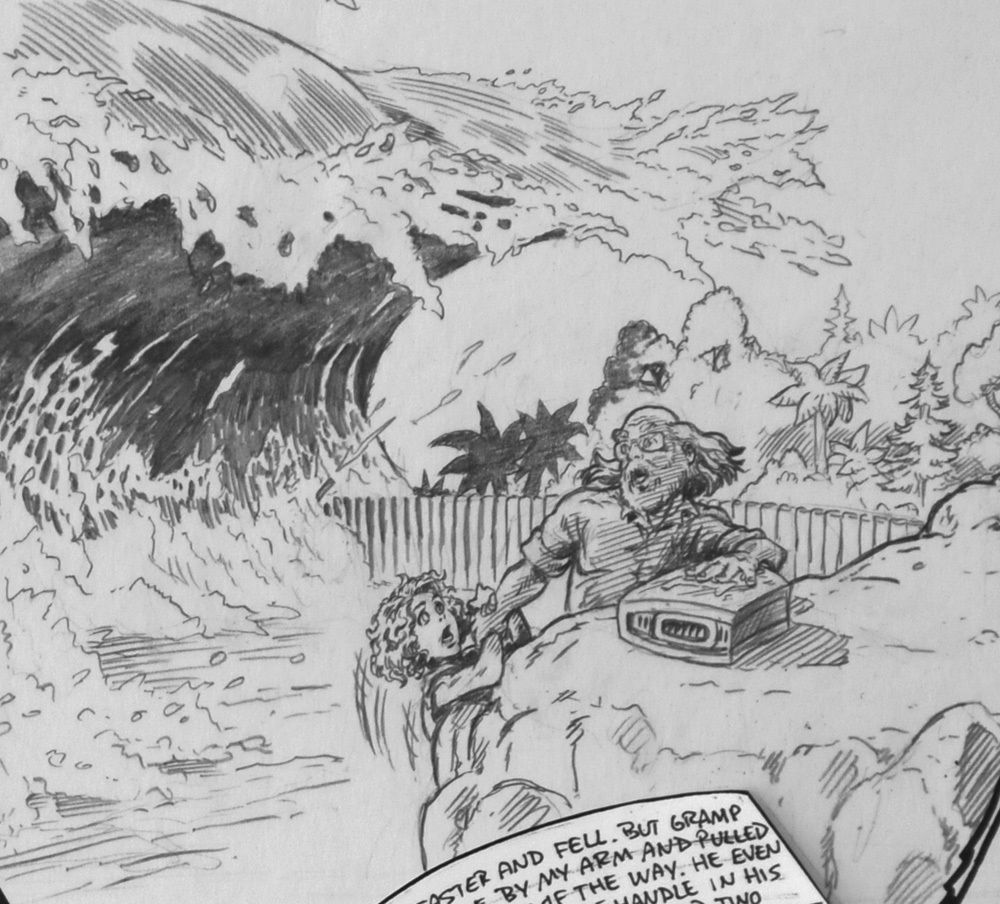 BUDD ROOT original published art, CAVEWOMAN #3 pg #22, 1st series ,14 ...