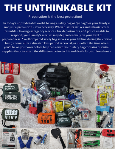 72-hour survival bag for 2 people "Read the full description of the ...