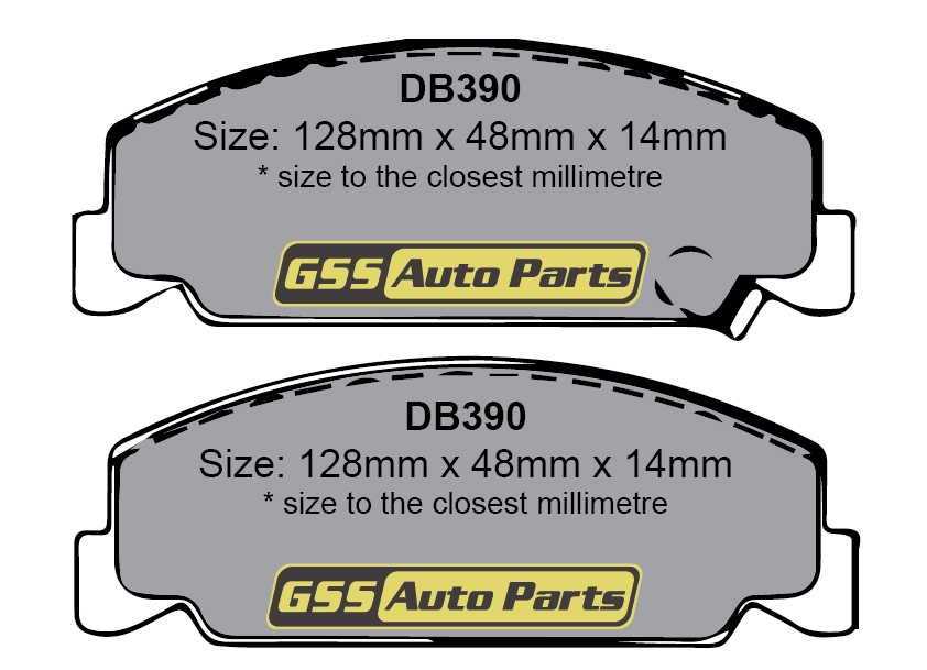 Bremtec Front General Purpose Brake Pads BT209TS DB390 suits Accord Ac ...