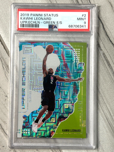 2019-20 Panini Status - Upper Echelon Green Escher Squares #2 Kawhi ...