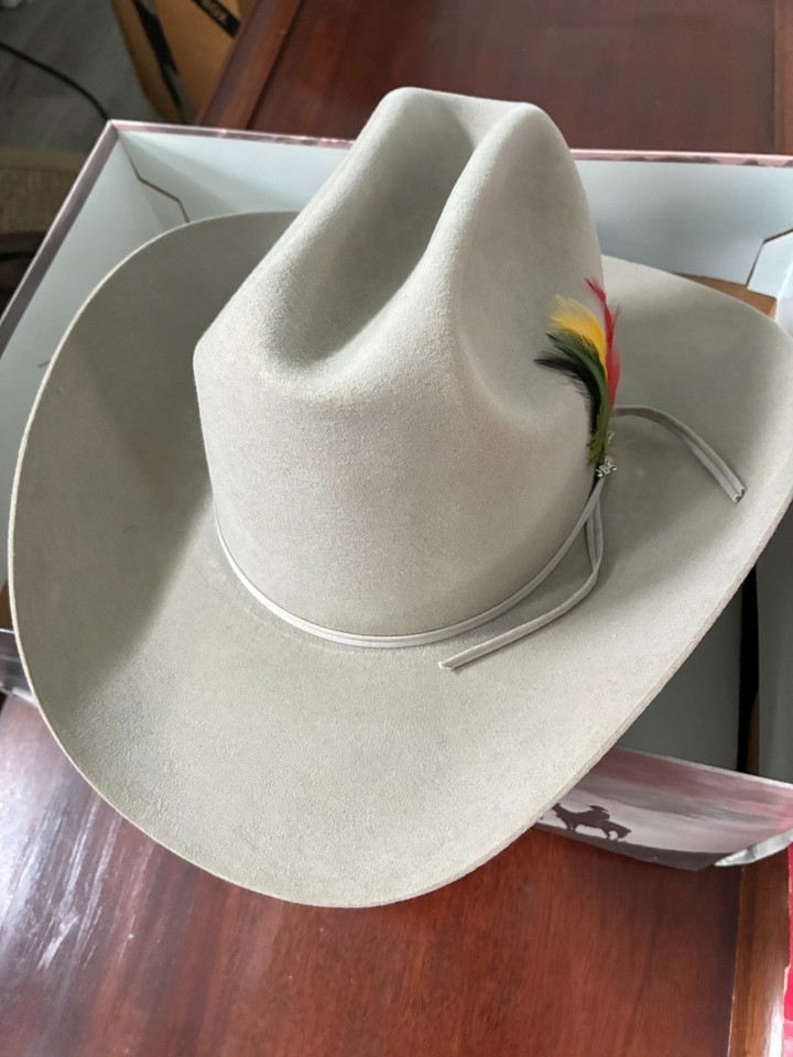 Stetson Vintage 4X Beaver Beige/Tan Cowboy Hat Size 7 1/8 Western ...