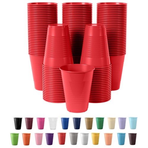 Exquisite 12 Oz Red Plastic Cups For Party Supplies 50 Pack | Red ...