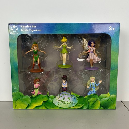 Disney Store Fairies Plastic Figure Figurine Set Tink Vidia Fira Rani ...