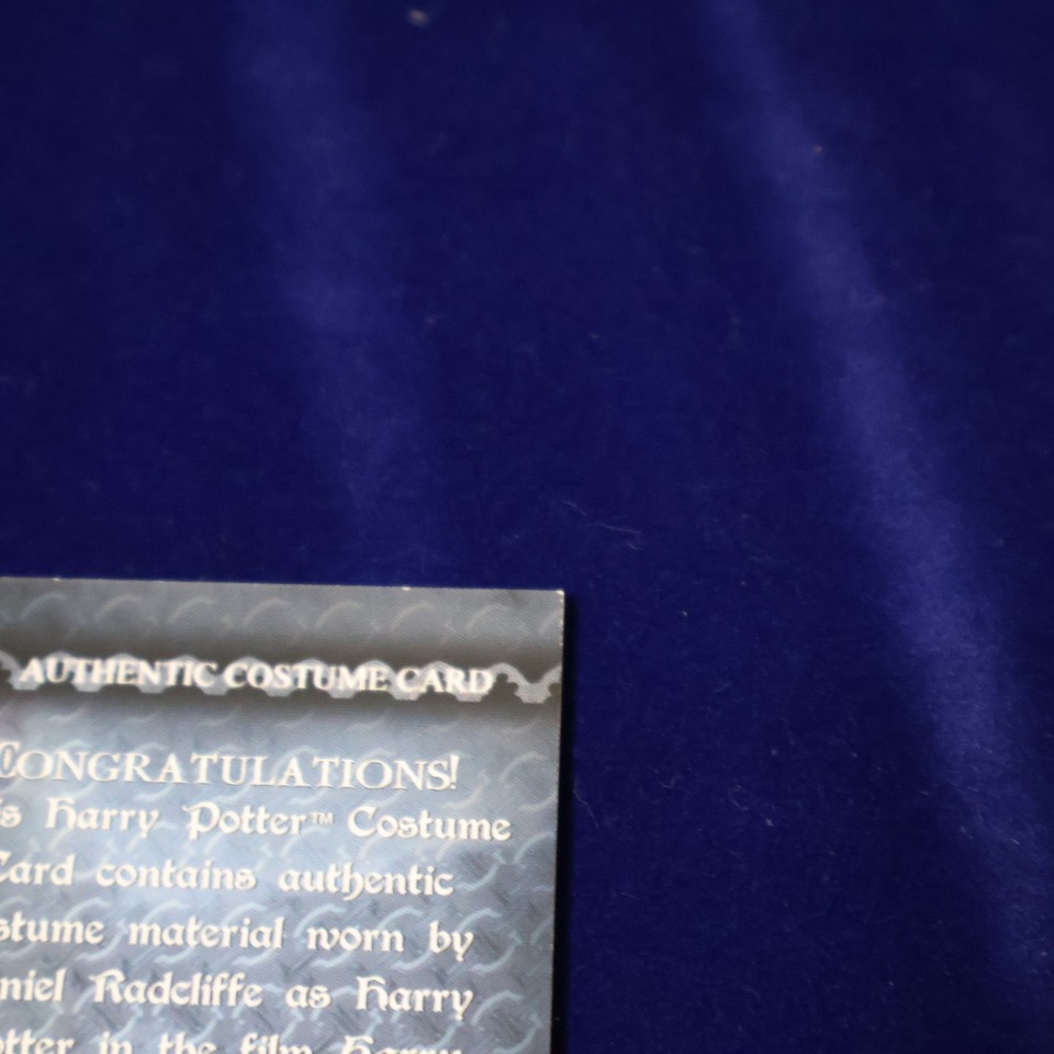 Harry Potter Artbox World 3D Costume Card C3 Daniel Radcliffe SDCC 2008 ...