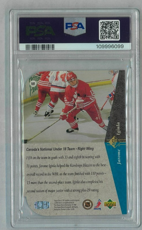 JEROME IGINLA ROOKIE RC, CALGARY FLAMES,1994/95 UPPER DECK HOCKEY CARD ...