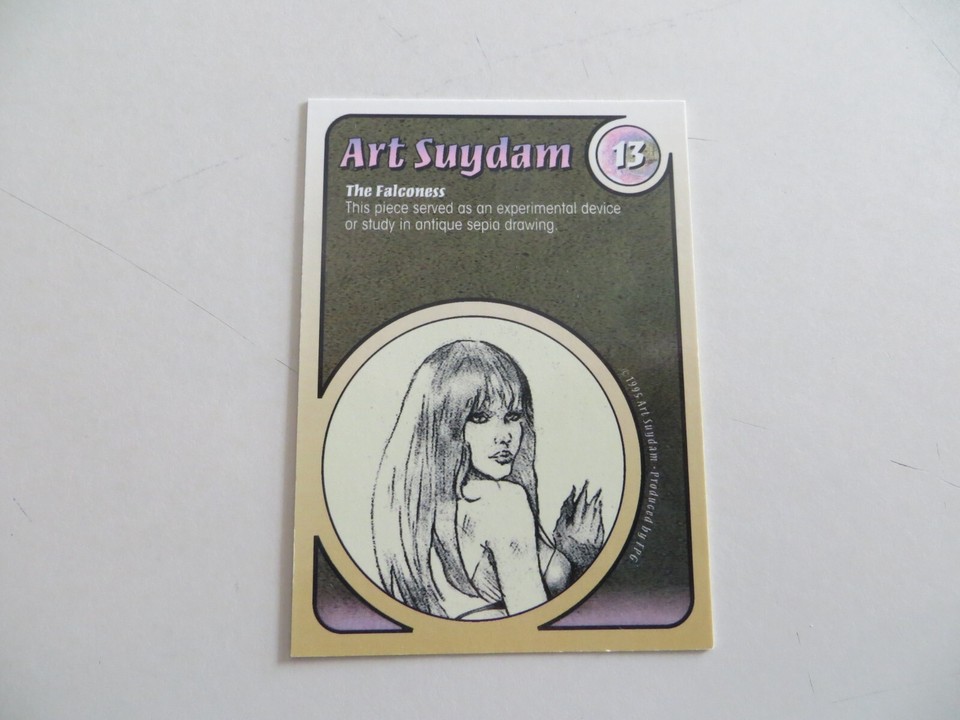 1995 FPG ART SUYDAM ART CARD # 13 THE FALCONESS SIGNED ARTHUR SUYDAM ...
