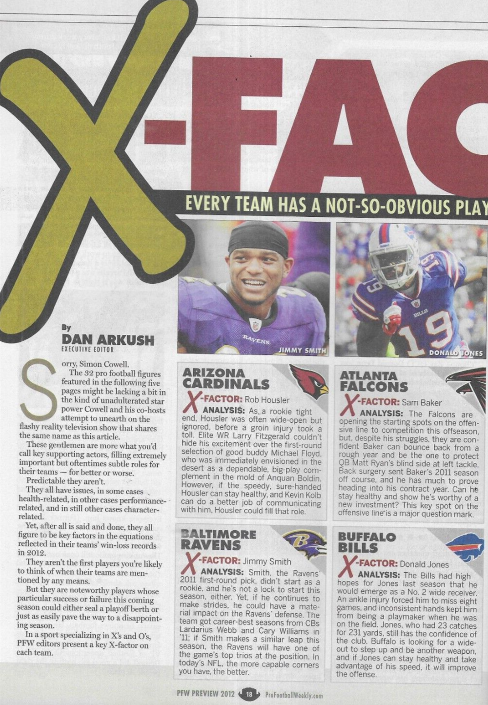 Pro Football Weekly Magazine Preview NFL Scouting Reports Player ...