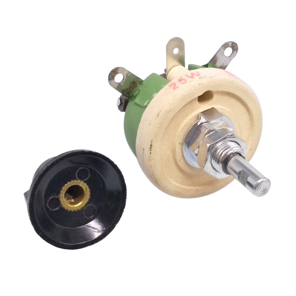 25W 50 OHM High Power Wirewound Potentiometer, Rheostat, Variable ...