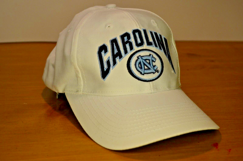 North Carolina Tar Heel Hat Strapback White Embroidered Adjustable Cap ...