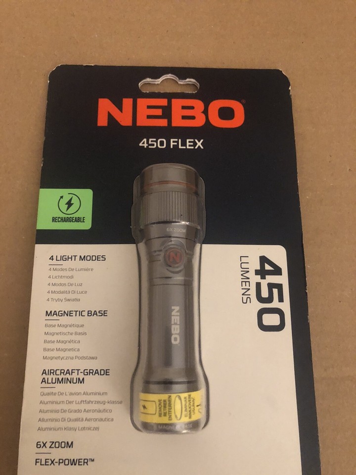 Nebo Redline 450 Flex 450 Lumen Flashlight Waterproof rechargeable ...