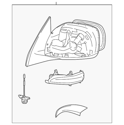 TOYOTA LEXUS Genuine Outer RH Mirror ASSY 87910-60P80 GX460 New | eBay