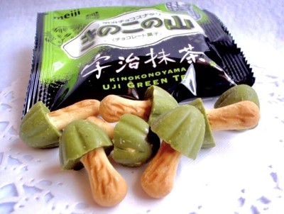 Meiji Kinoko-no-Yama Matcha Chocolate Biscuits Japanese snack | eBay
