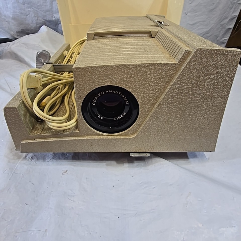 1960s Sawyers 500 S Vintage Portable 35mm Slide Projector w/ Cover Cord ...