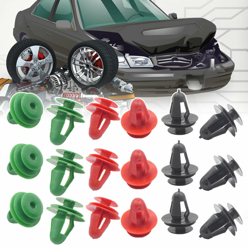 50PCS Auto Door Panel Clips Fixing Fastener 9mm Hole Car Interior Trim ...