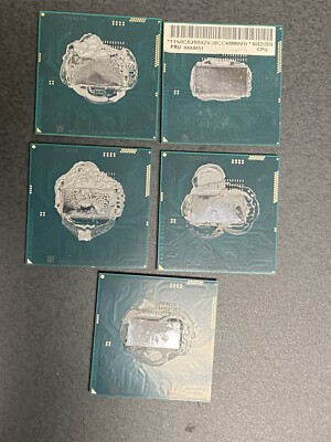 Lot of 5 Intel Core i5- Dual Core Laptop CPU Socket G3 SR1L2-(3) SR1H9 ...