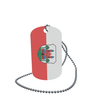 Dog Tag Flagge Lindenberg im Allgäu Erkennungsmarke Alu 30 x 50 mm ...