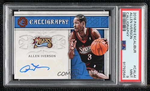 2016-17 Panini Excalibur - Calligraphy #CAL-AI Allen Iverson /149 (AU ...