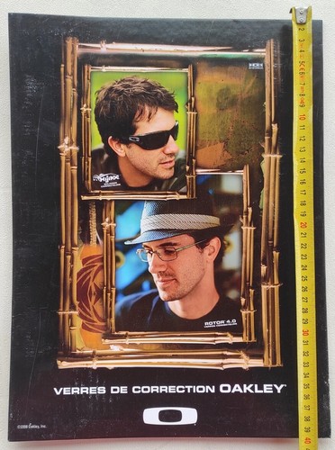 PUBLICITÉ CARTON 40 X 30 CM OAKLEY VISUEL SUR 1 FACE | eBay