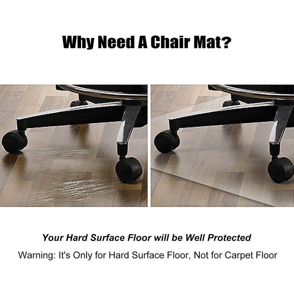 Home Office Chair Mat for Carpet Floor Protection Under Computer Desk ...