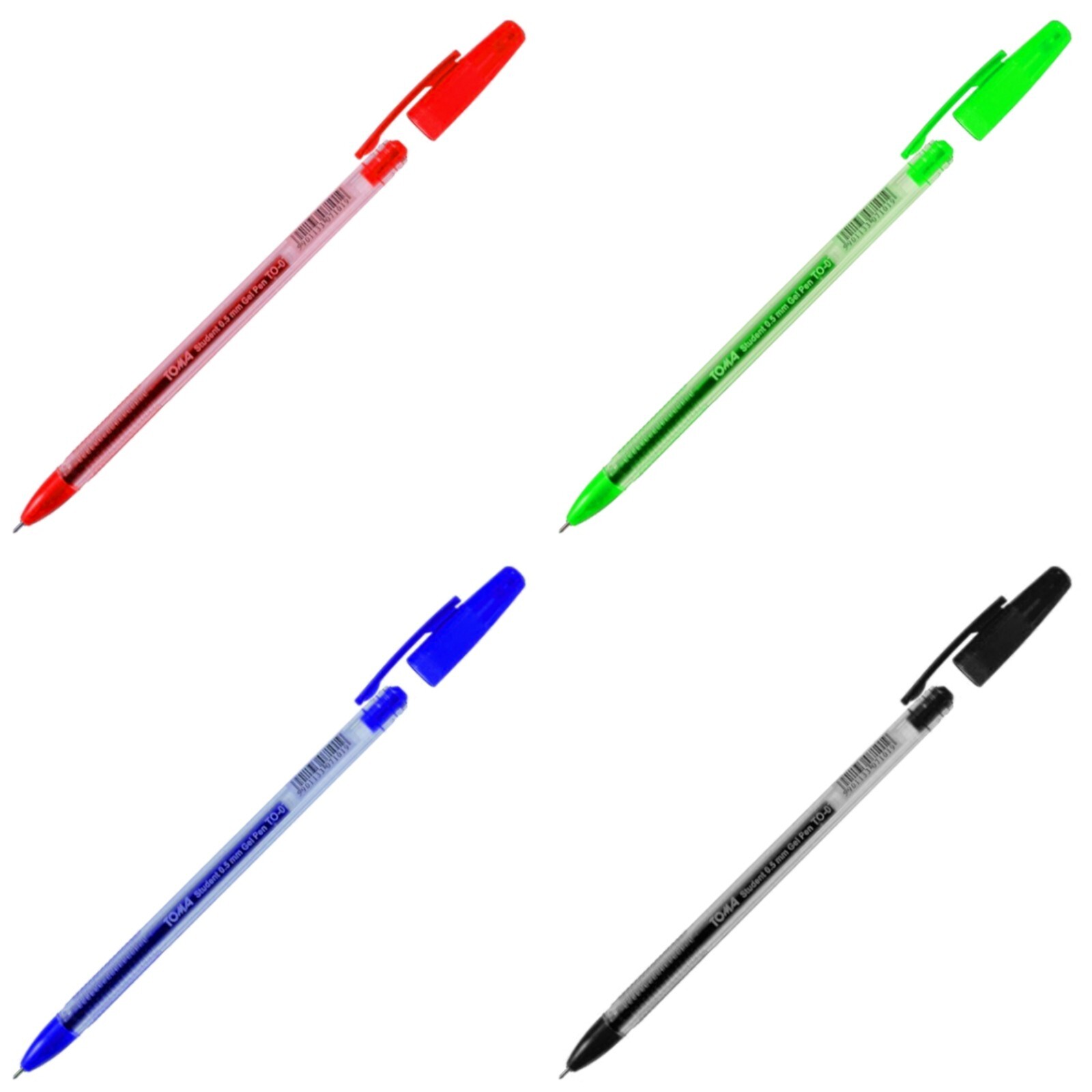 Gel Pens Black Blue Red Green Multipacks Biros School Office Writing ...