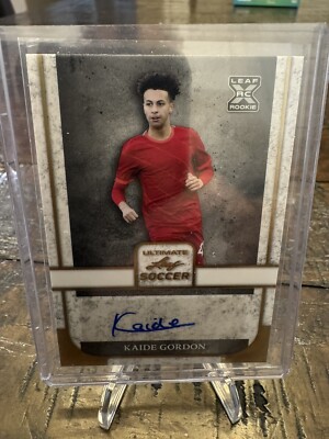 2022 Leaf Soccer Gold Kaide Gordon RC Autograph Numbered 5/5 Mint | eBay