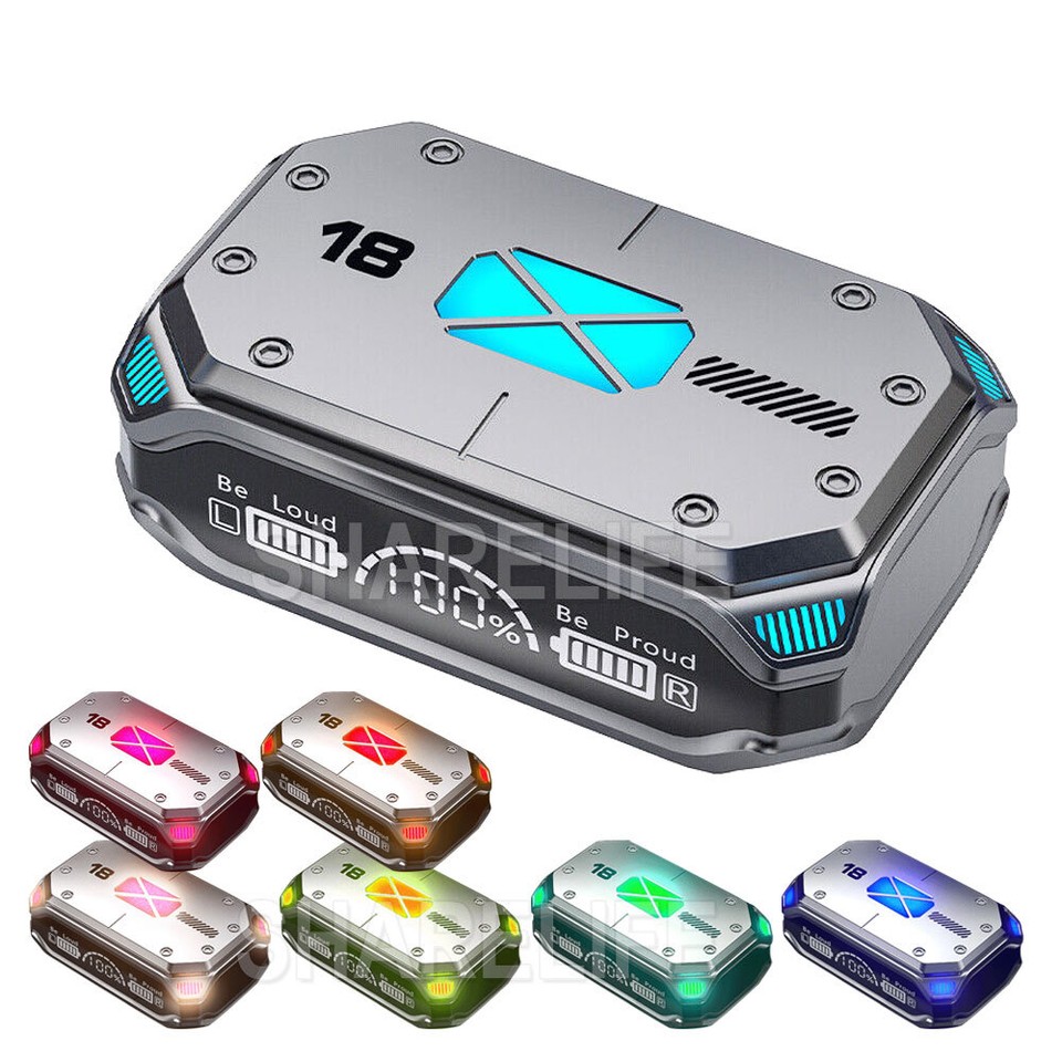 5.3 TWS Bluetooth Wireless Earbuds Waterproof Headphone LED Display ...