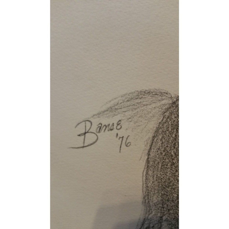 Clark Gable Charcoal Lithograph By Glen Banse 1976 Art Print 24 X 18 | eBay