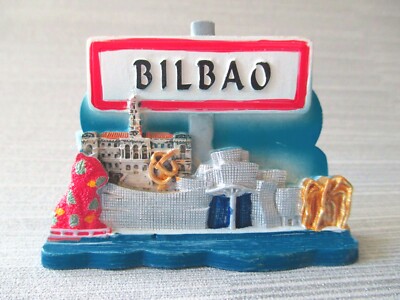 Bilbao Magnet Poly Fridge Souvenir Spanien Espana Spain neu | eBay UK