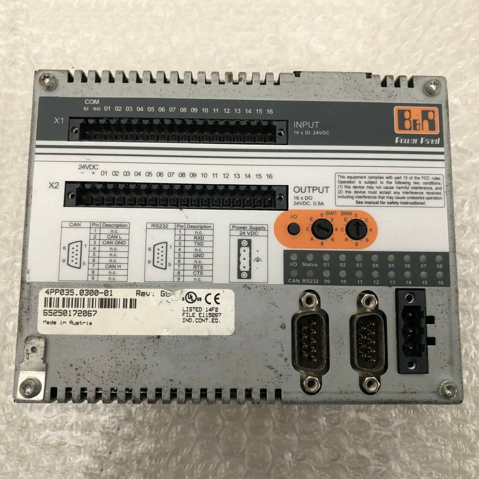 1 PC Used For B&R 4PP035.0300-01 Power panel Tested in Good Condition# ...
