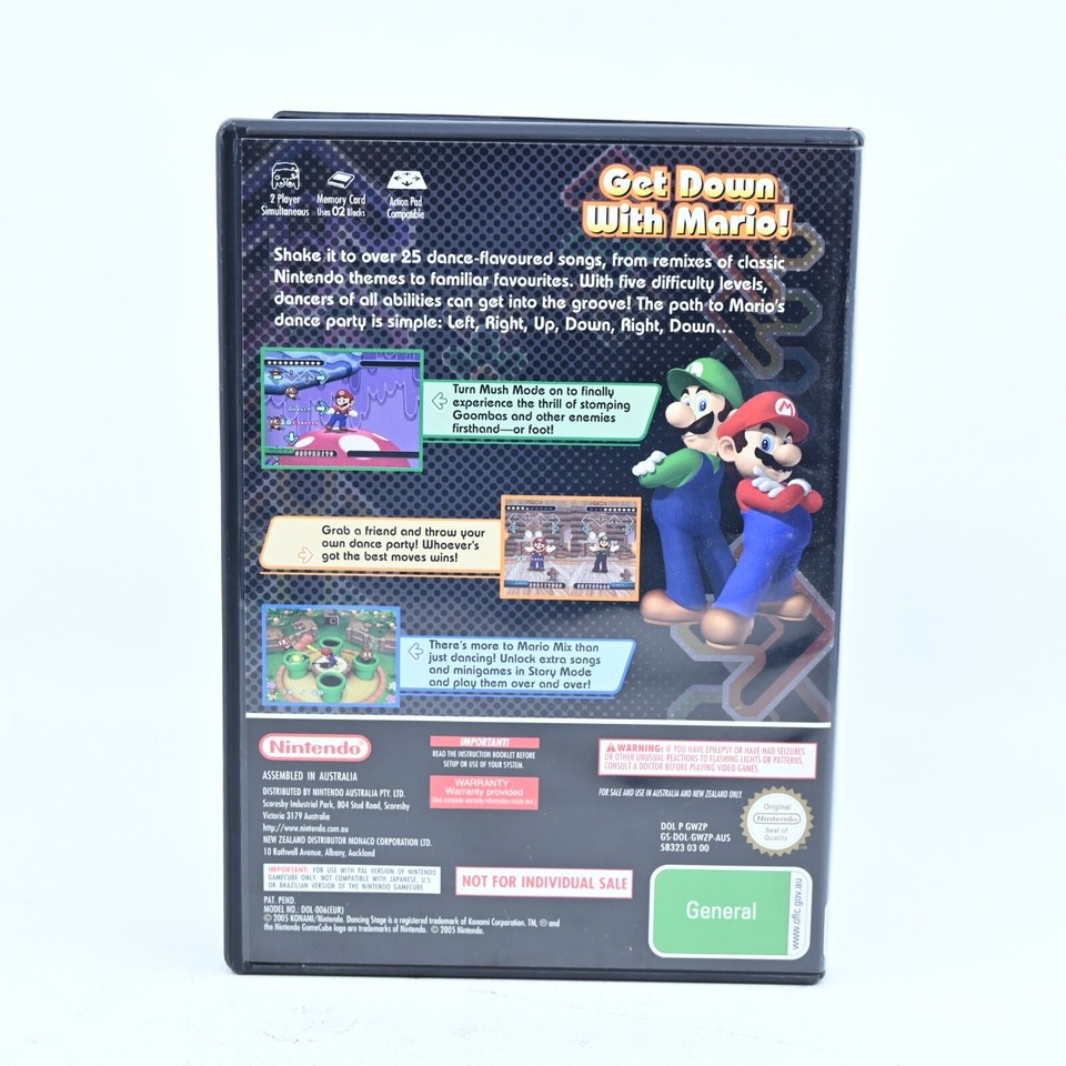 Dancing Stage Mario Mix with Dance Mat - Nintendo Gamecube Game ...