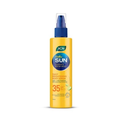 Joy Hello Sun Sunblock & Anti Tan Daily Brightening Body Serum ...