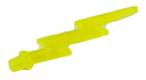 🧱 LEGO New Trans-Yellow Minifig Wave Angular Energy Effect Lightning ...