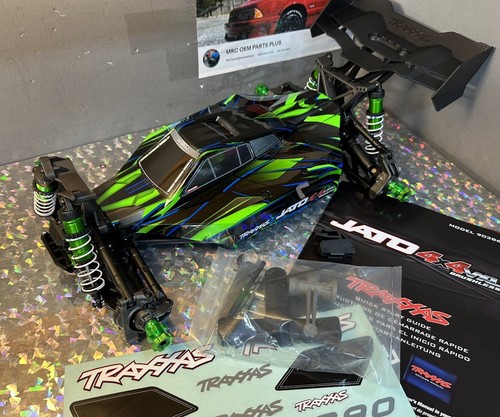 Traxxas Jato VXL 4x4 brushless Edition HD roller Chassis Green Aluminum ...