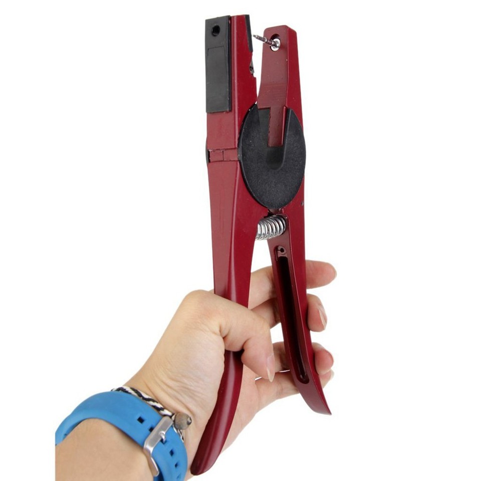 Ear Plier Applicator Aluminium Alloy Tool for Animal Cow Sheep Pig Dog ...