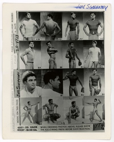 Bob Mizer AMG 4x5 Index Card Jim Sweeney Male Physique Model Photo ...