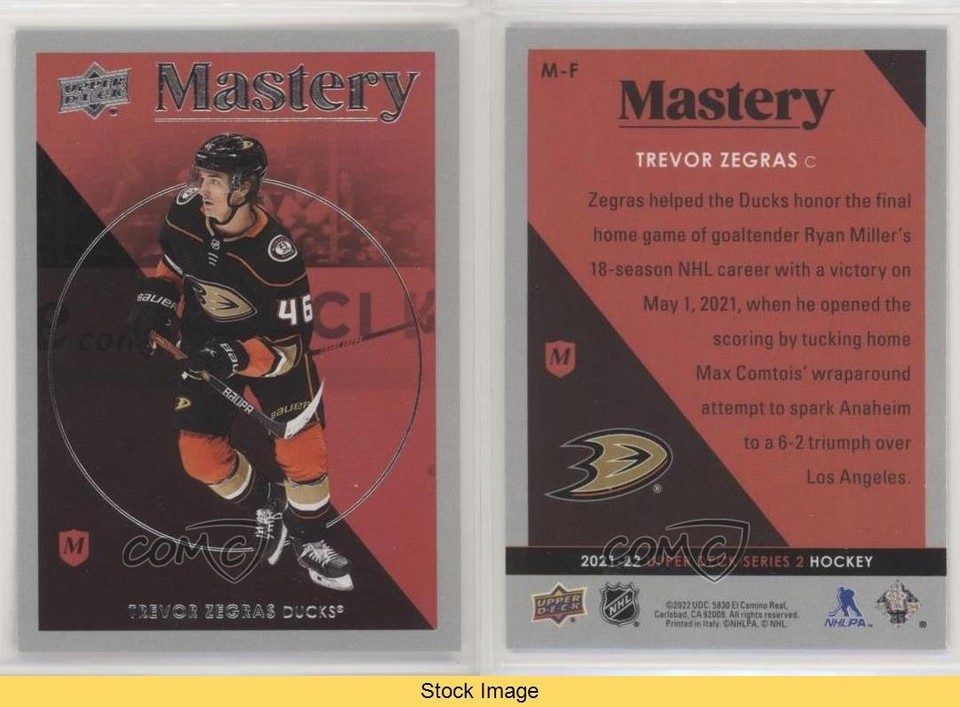 2021-22 Series 2 Mastery Achievements F Trevor Zegras #M-F Rookie RC ...