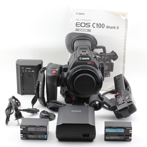 Mint Canon EOS C100 Mark II Cinema Camcorder EF Mount Color Black | eBay
