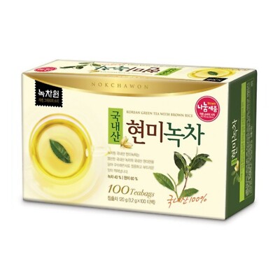 100% Korean Brown Rice Green Tea 100 Tea bag Nokchawon | eBay