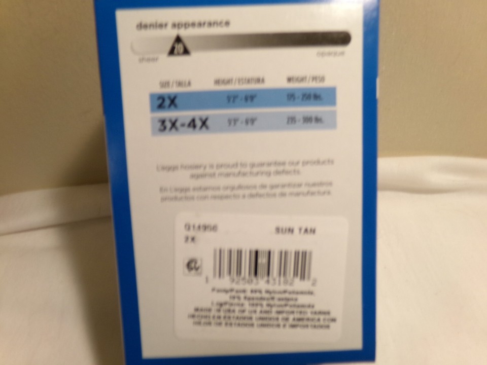 3 L'eggs Everyday Plus Size Control Top Pantyhose - 2x - Suntan - 43182 ...