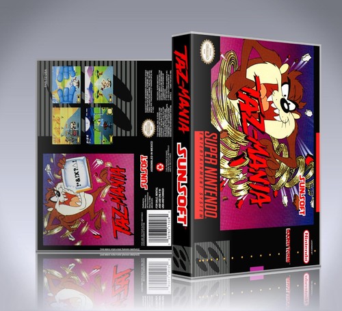 SNES Case - NO GAME - Taz-Mania | eBay