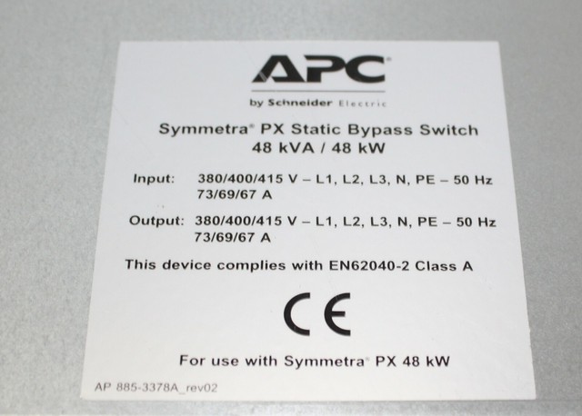 APC 0g-sysw48kh Static Bypass Switch for sale online | eBay